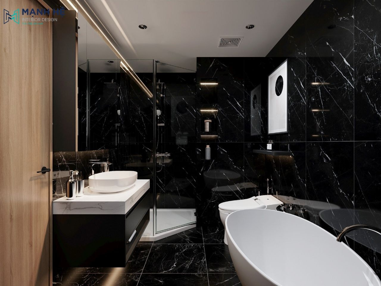 Thiết kế nội thất căn hộ Artex Building (Hà Nội) - 150m2 - anh Ân