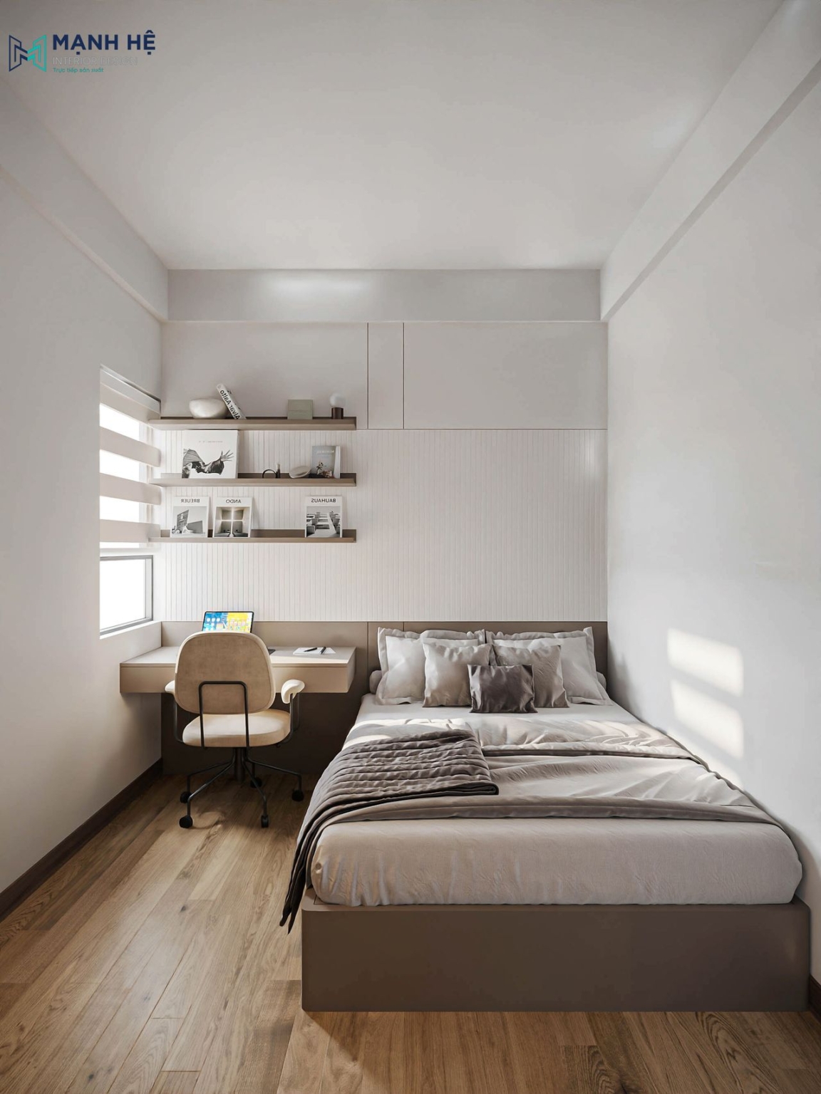 Thiết kế chung cư Saigon Riverside Q7 - 68m2 - 2PN hiện đại