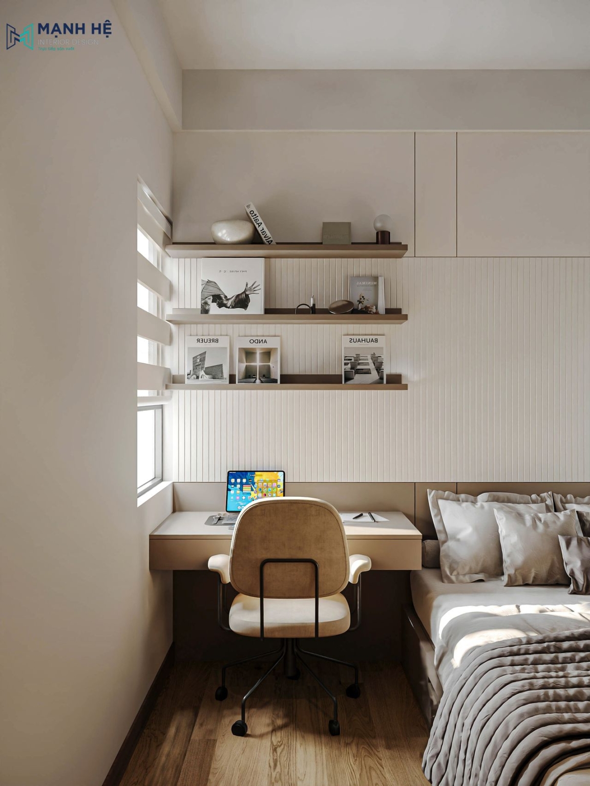 Thiết kế chung cư Saigon Riverside Q7 - 68m2 - 2PN hiện đại