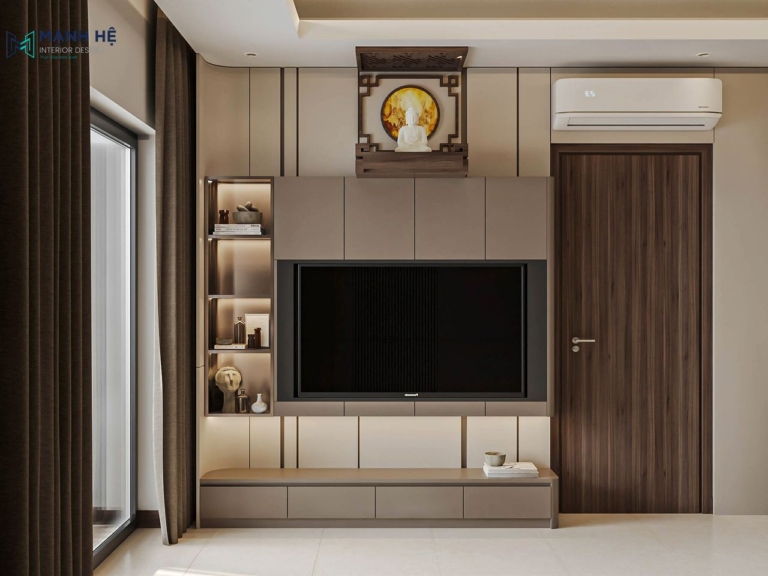 Thiết kế chung cư Saigon Riverside Q7 - 68m2 - 2PN hiện đại