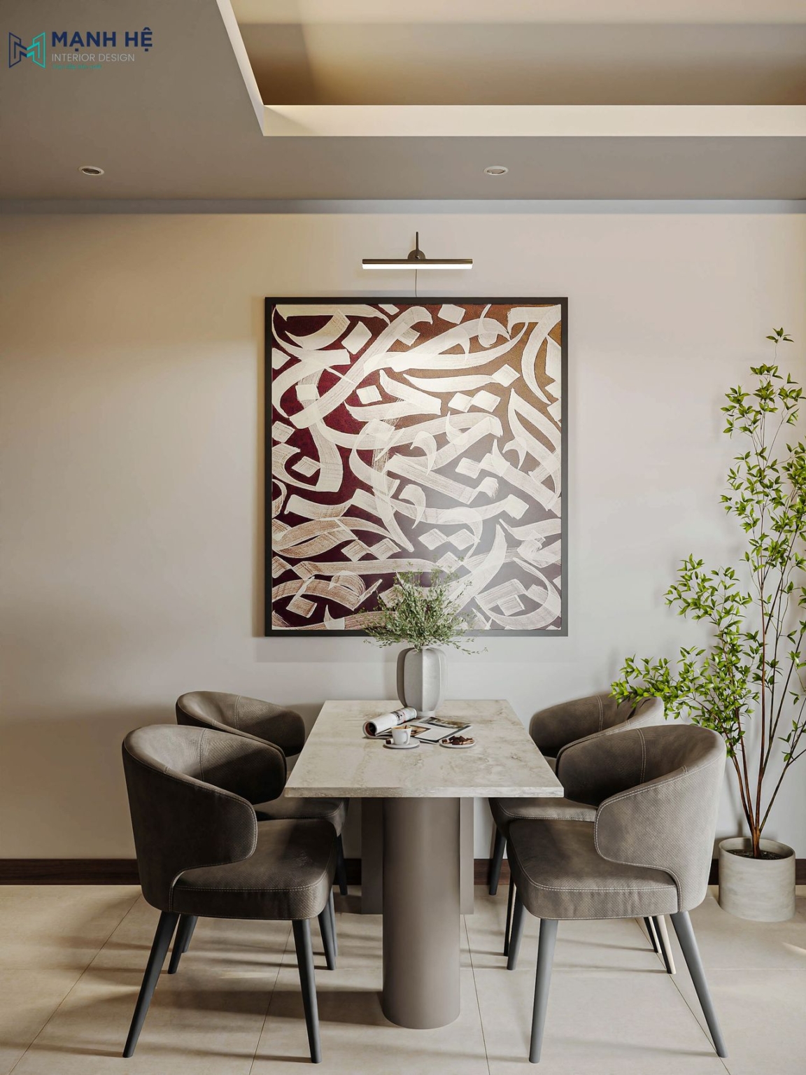 Thiết kế chung cư Saigon Riverside Q7 - 68m2 - 2PN hiện đại